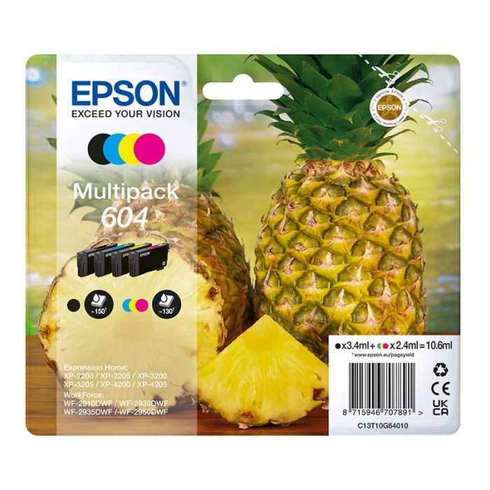 MultiPack EPSON 604 Ananas 4 couleurs - Electro Dépôt
