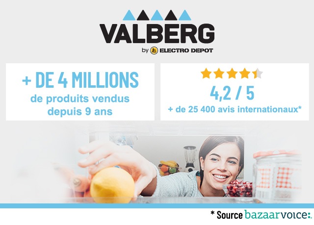 Micro-ondes encastrable VALBERG BI MWO 34 CG X MISC - Electro Dépôt