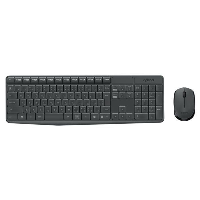 Pack clavier + souris sans fil LOGITECH MK 235 gris - ELECTRO DEPOT