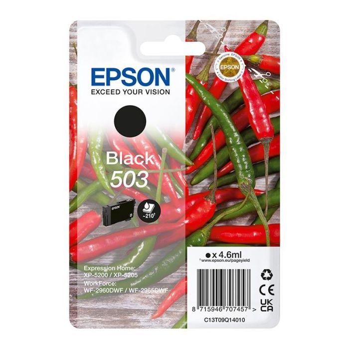 Inktpatroon EPSON 503 zwart - ELECTRO DEPOT