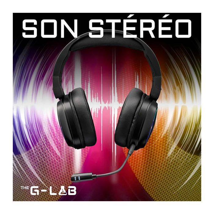 Casque gaming sans fil The G-lab Korp Promenthium - ELECTRO DEPOT