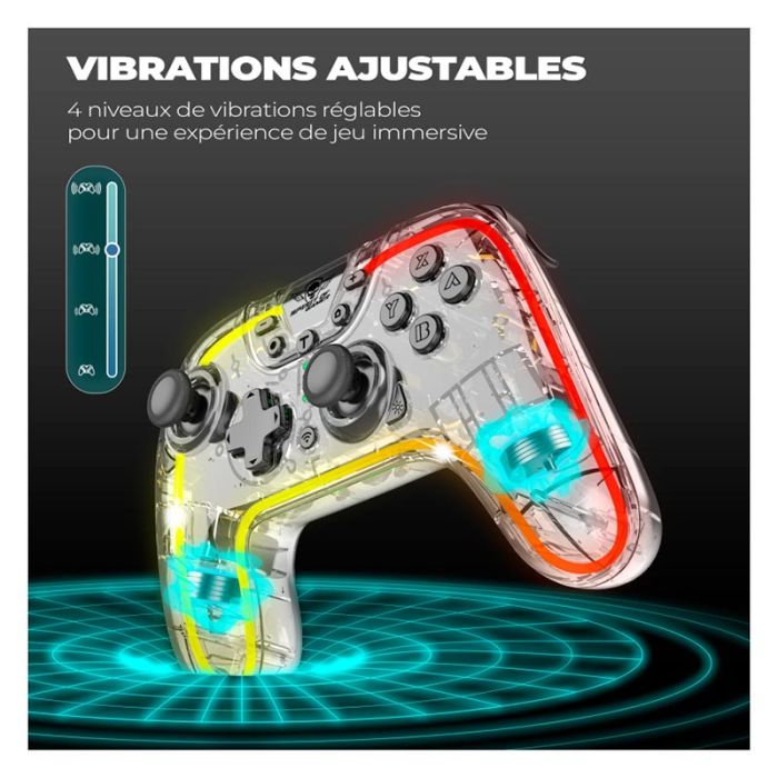 Controller SPIRIT OF GAMER NEON draadloos SWITCH - Electro Dépôt