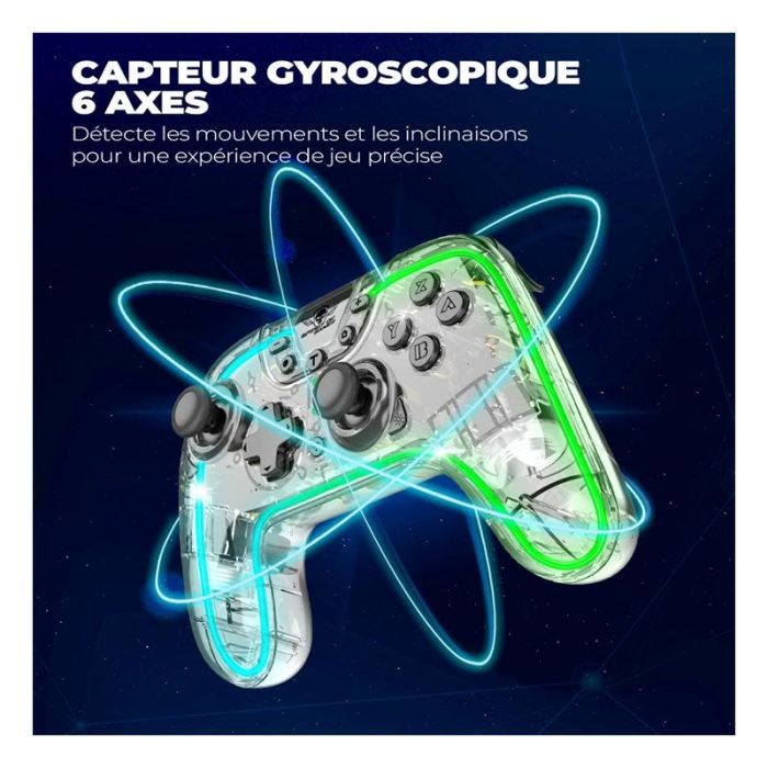 Controller SPIRIT OF GAMER NEON draadloos SWITCH - Electro Dépôt