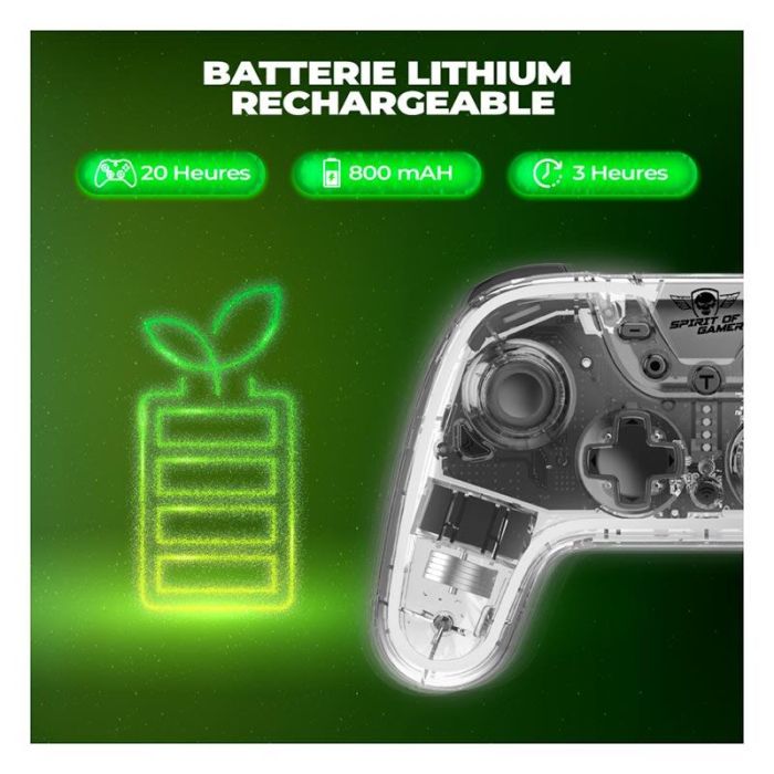 Controller SPIRIT OF GAMER NEON draadloos SWITCH - Electro Dépôt