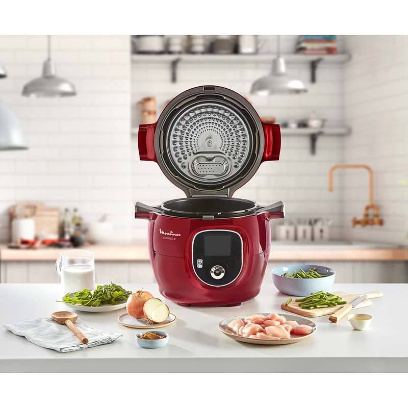 Multicooker MOULINEX COOKEO 180 recepten ROOD CE85B510 - Electro Dépôt