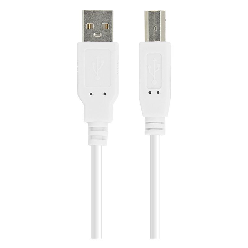 Câble imprimante USB 2.0 EDENWOOD blanc 2m - Electro Dépôt