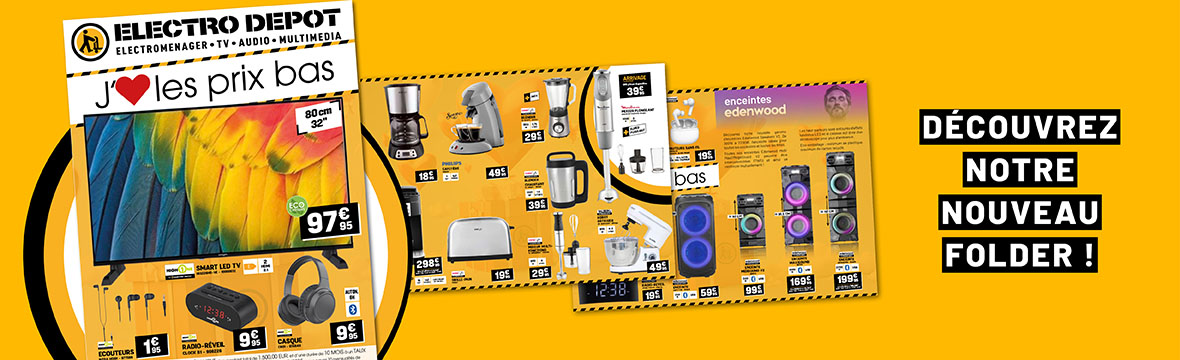 Electro ménager pas cher, image son multimédia - Electro Dépôt